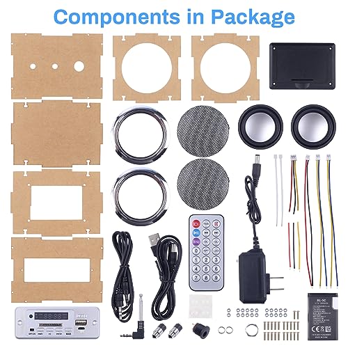 Snapklik.com : ICStation DIY Bluetooth-Compatible Speaker Kit, FM Radio ...