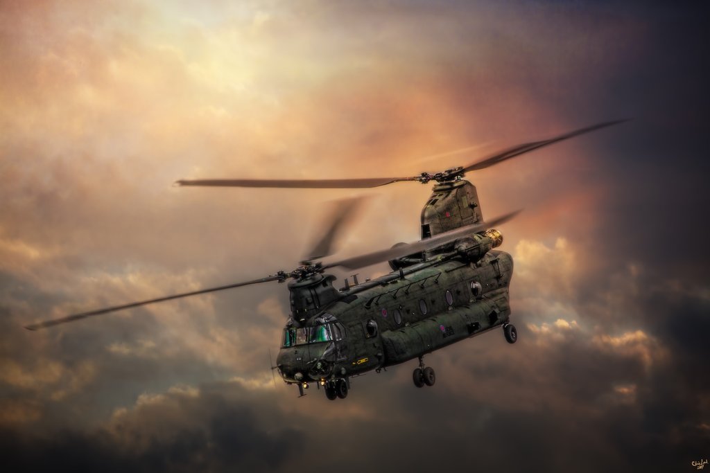 Amazon.com: Boeing CH47 Chinook by Chris Lord Photo Photograph Cool ...