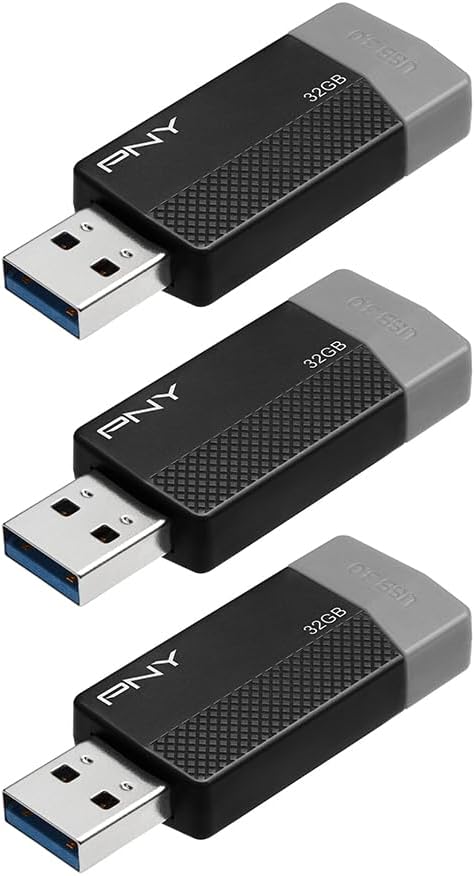 Amazon.com: 32GB PNY ODM Elite Edge USB 3.0 Flash Drive 3-Pack Black ...