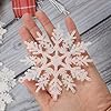 Amazon.com: 54pcs White Snowflakes Christmas Tree Decoration ...