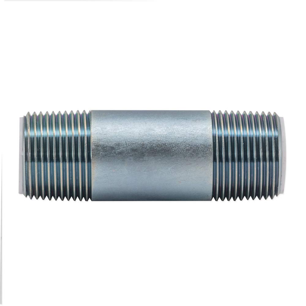 X Pipe 3 Inch Stainless Steel Barrel Nipple 3 NPT Threaded Ends | 3 ...