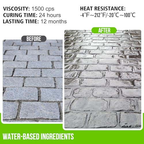Wet Look Stone Sealer – 64oz High Gloss Paver Sealer Stone Colour ...
