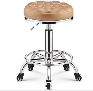 Amazon.com: Stool on Wheels Saddle Rolling Stool with Wheels,Straddle ...