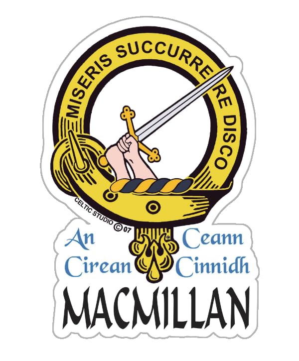 Amazon.com: MacMillan Clan Crest Decal, 5.5x3.7 inches, Unique Scottish ...