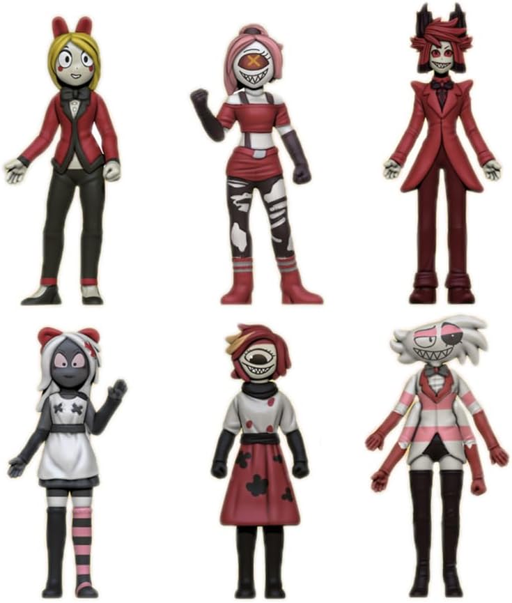 Zhongkaihua 6 Pack Hotel Hazbin Charlie/Angel Dust Hazbin Hotel Alastor ...