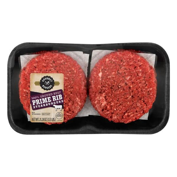 Amazon.com: Weis, Prime Rib Steakburger, 21.2 Ounce : Grocery & Gourmet ...
