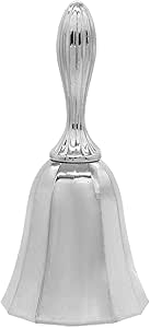 Amazon.com: Cionyce 1 Pack Silver Hand Bell 4 Inch Ringing Bell, Light ...