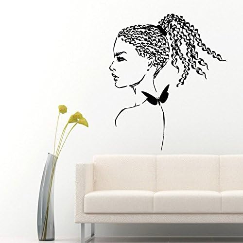 Amazon.com: Wall Decor Vinyl Decal Sticker Girl Model Beauty Braiding ...