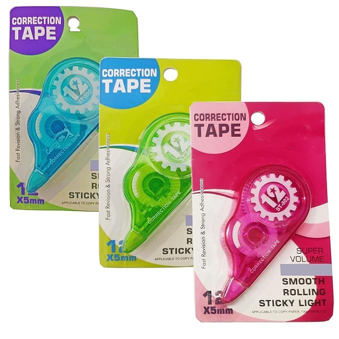 kidivo Quick Dry Big Correction Tape | Smooth Clean Application Whitner ...