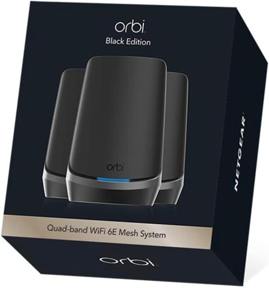 Amazon.com: Netgear Orbi 960 Series Quad-Band WiFi 6E Mesh System, 10 ...