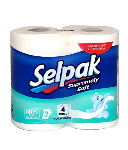 Selpak Toilet Paper Bathroom Tissue Roll - 3Ply (4 Rolls/Pack) : Amazon ...