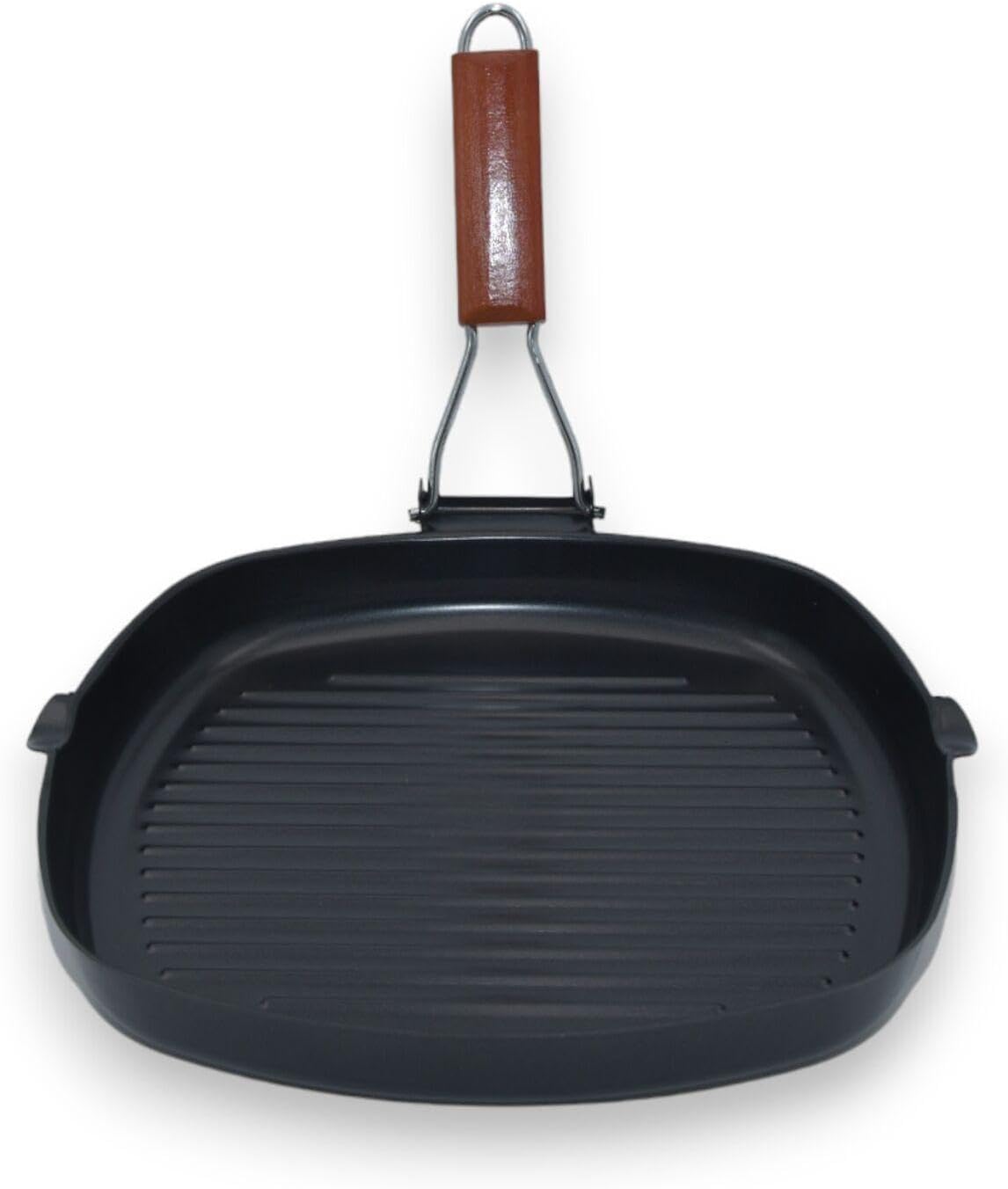 Amazon.com: For Smart Home Non-Stick Square Grill Pan with Foldable ...