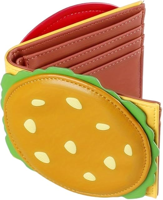 Amazon.com: Burger Shaped Wallet for Girls Women RFID Blocking Bifold ...