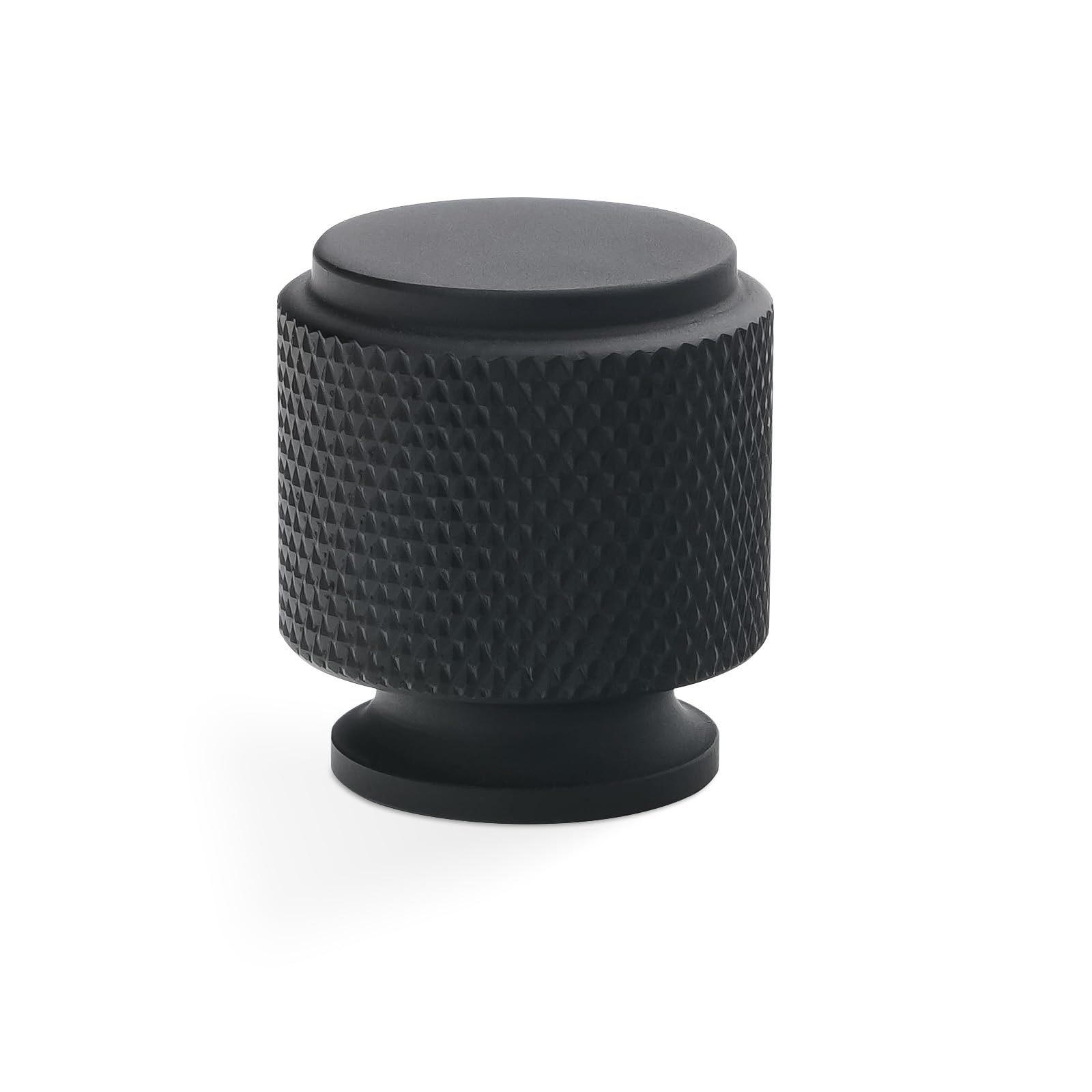 KOMOTIA 10 Pack Matte Black Kitchen Cabinet knurled Knobs Cabinet Knobs Black Drawer Knobs ...