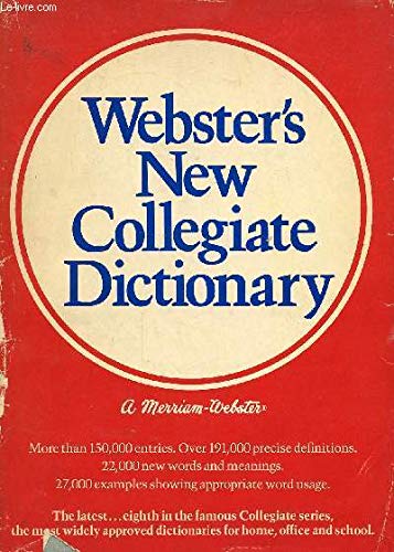 Webster's New Collegiate Dictionary (Indexed): Woolf, Henry Bosley ...