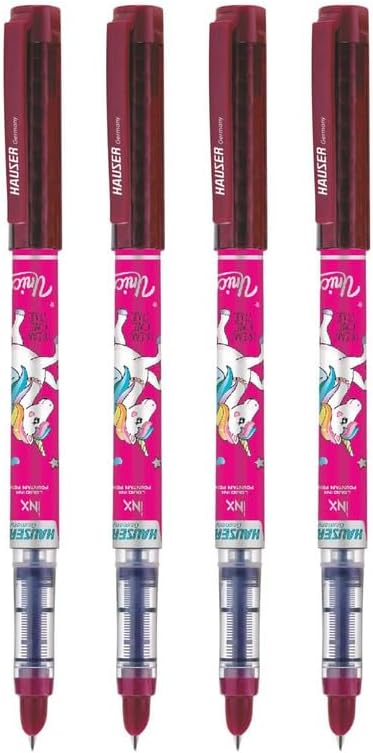 Hauser Inx Unicorn Fountain Pen | Smooth Round Nib With Iridium Tip | 2 ...