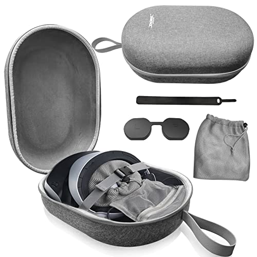 Carrying Case for PSVR2, Travel Bag Storage with Lens Cap for PS VR2 ...