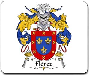 Amazon.com: Florez or Flores Family Crest Coat of Arms Mouse Pad ...