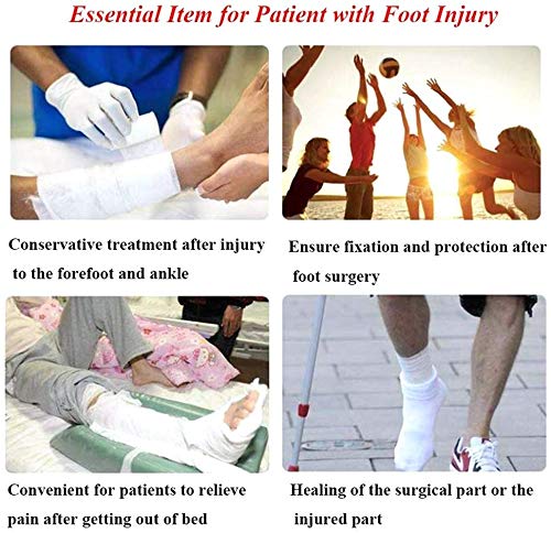 QAZXCV Post-Op Surgery Canvas Rocker Bottom Cast Shoe Post-Op Shoe Cast ...