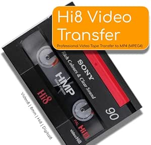 Amazon.com: Video8, Hi8, Digital8, 8mm Video Tape Transfer Service, Digitization to Digital MP4 ...