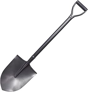 Shovel for Digging,Garden Spade Metal,Heavy Duty Round Point Shovel Garden Tool with D-Handle ...