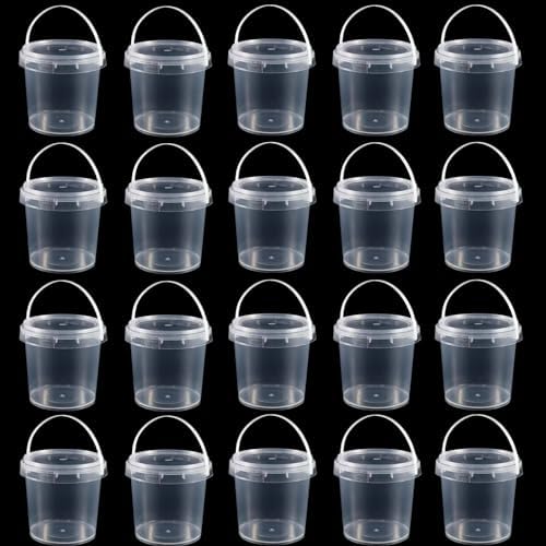 Amazon.com: Lobergel 20 Pack 33oz Slime Containers with Lids and ...