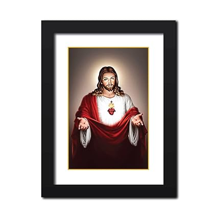inspire TA Jesus Christ Poster Religious Art Photo Frame For Shops and ...
