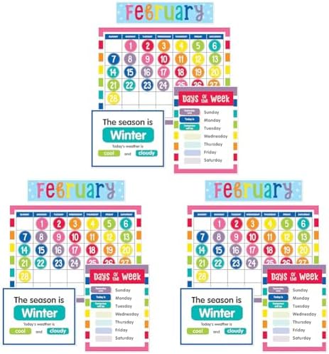 Amazon.com: Schoolgirl Style Hello Sunshine Calendar Bulletin Board Set ...