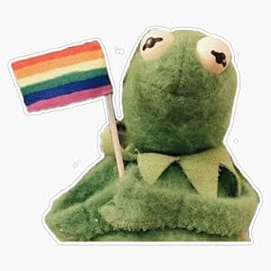 Amazon.com - Pride Flag Kermit Sticker Vinyl Decal Bumper Sticker 5"