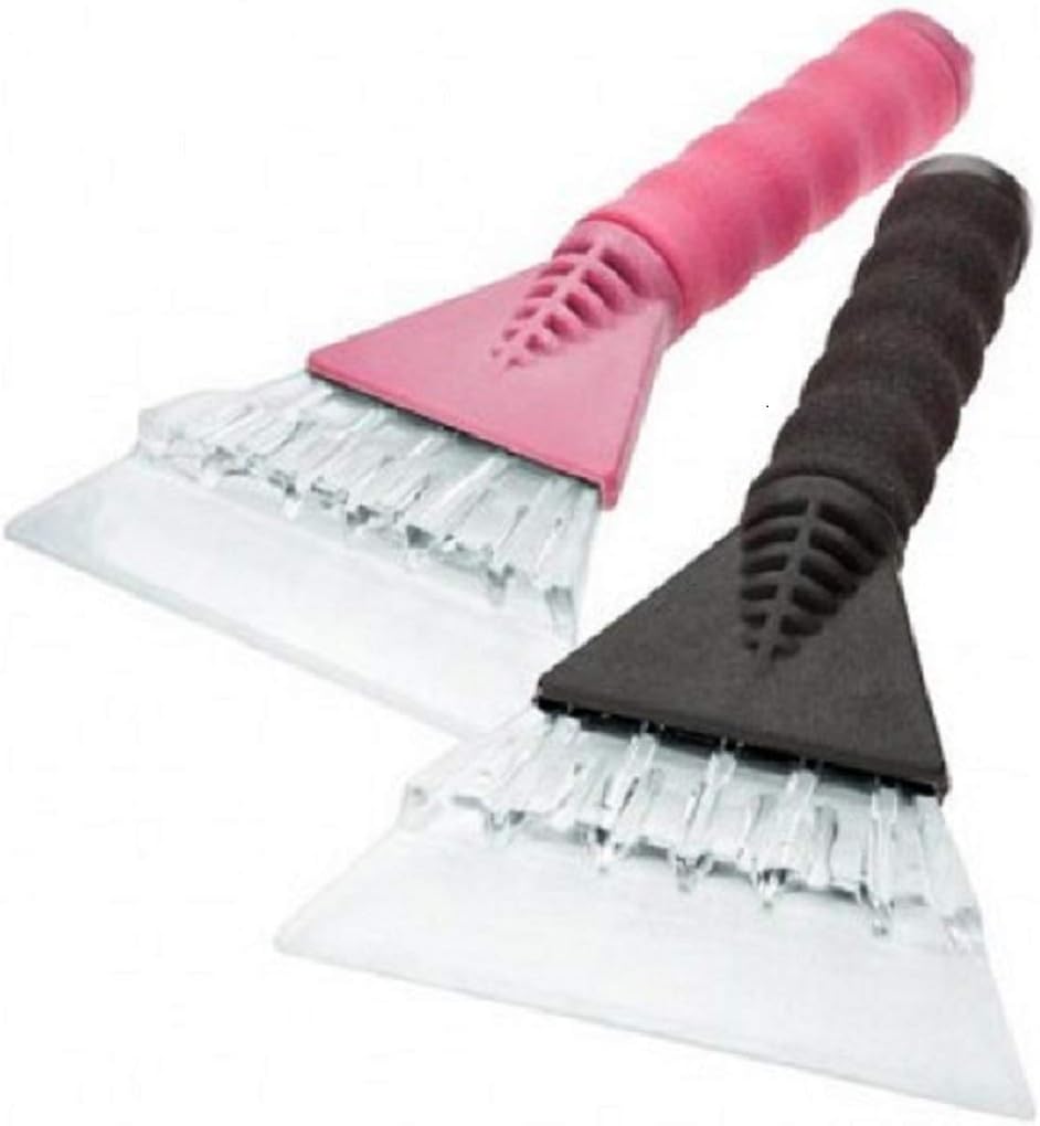 PMS 10"L X 5.5"W PINK ICE SCRAPER W/SPONGE HANDLE W/TAG 24 P : Amazon ...