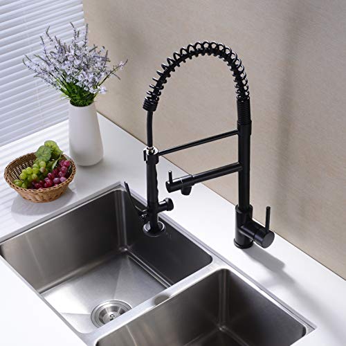 EKRTE Heavy Duty Commercial Style Kitchen Sink Faucet, Single Handle ...