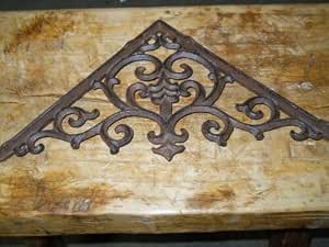 Amazon.com: Vintage 4 Cast Iron Antique Style LG Arrow Brackets, Garden ...