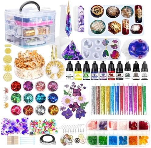 Amazon.com: JILLSKY Resin Kit - Complete Resin Kits and Molds Set ...