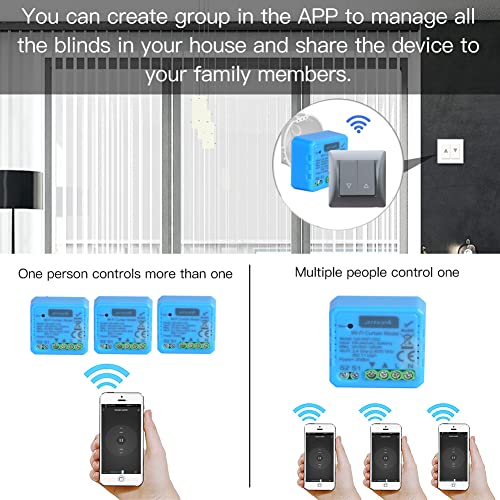 anvek Interrupteur volets roulants WiFi, module de commande minuterie ...