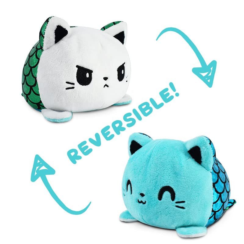 Snapklik.com : The Original Reversible Cat Plushie - Mermaid Cat - Cute ...