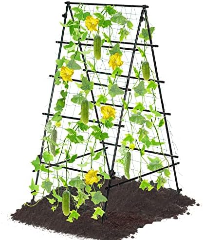Amazon.com : 2PCS Garden Trellis for Climbing Plants Outdoor, A-Frame ...