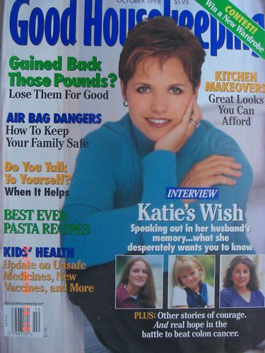 Good Housekeeping Magazine October 1998 - Katie Couric Cover: Good ...
