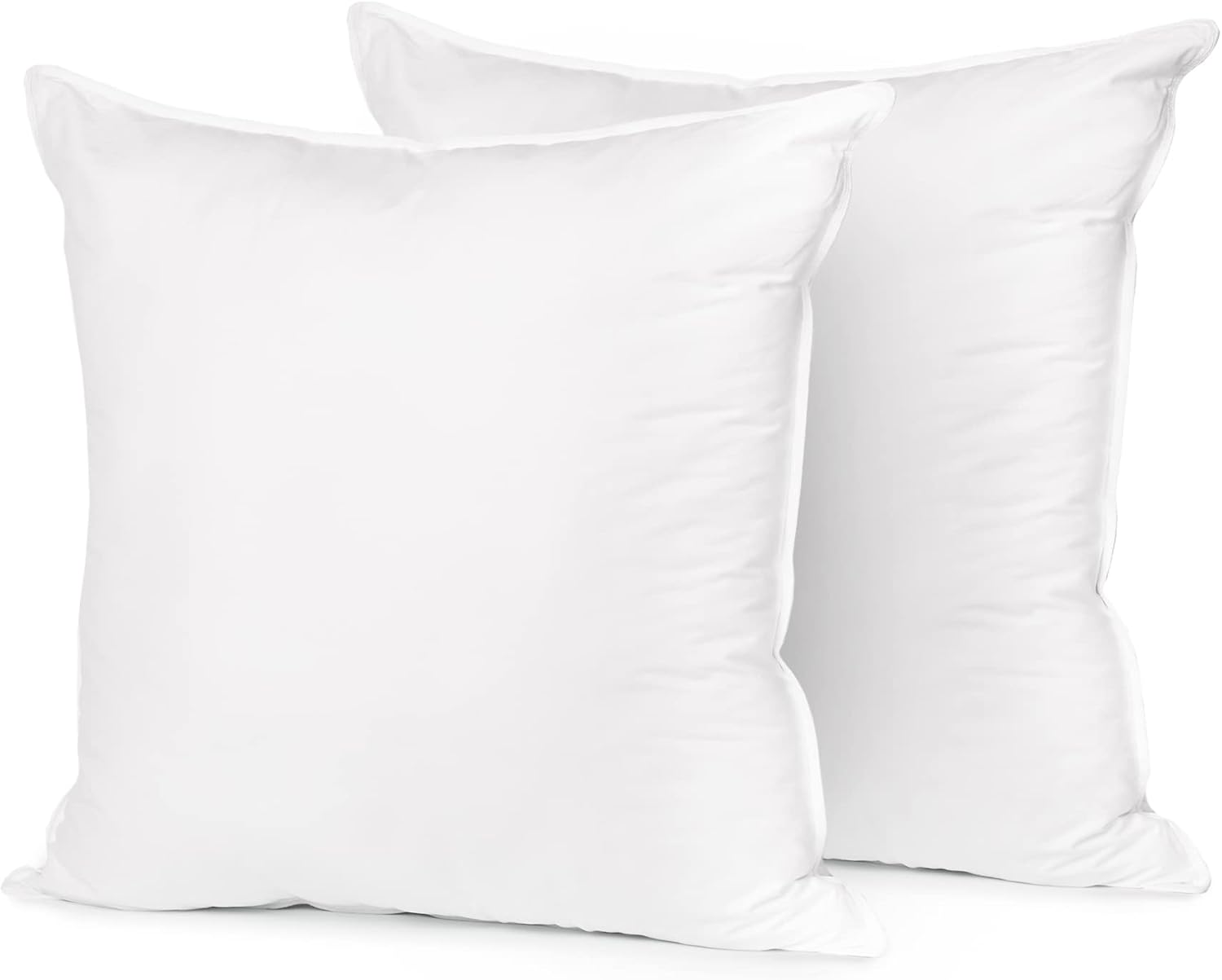 puredown Oreiller en Plume 60x60 cm Lot de 2 Oreiller de Côté en Plumes ...