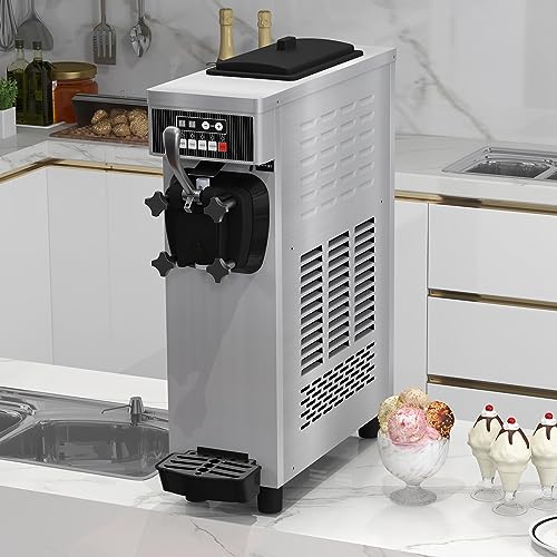 Snapklik.com : Commercial Ice Cream Machine - 4.7-5.8Gal/H, 7L Hoppers ...