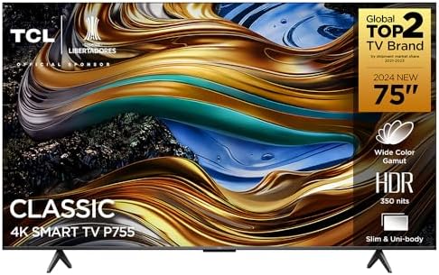 TCL Premium 4K QD-Mini LED 75" C755 Google TV Dolby Vision IQ | Amazon ...
