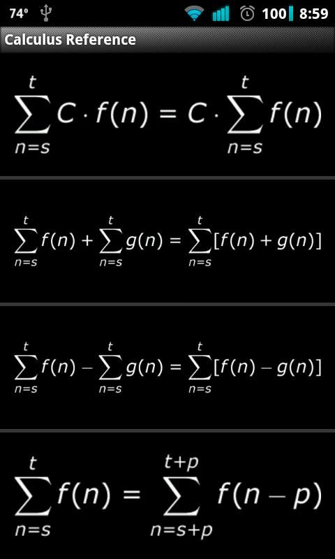 Calculus Reference - App on Amazon Appstore