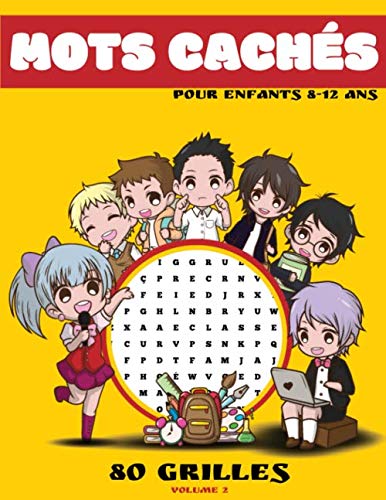 Buy Mots cachés pour enfants 8-12 ans - 80 Grilles - VOLUME 2: Mots ...