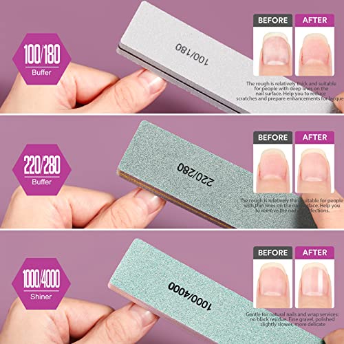 Snapklik.com : Nail Files And Buffer, Professional Manicure Tools Kit ...