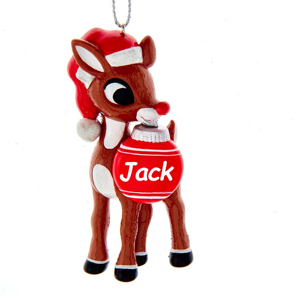 Amazon.com: Rudolph The Red Nose Reindeer® Christmas Ornament - Custom ...