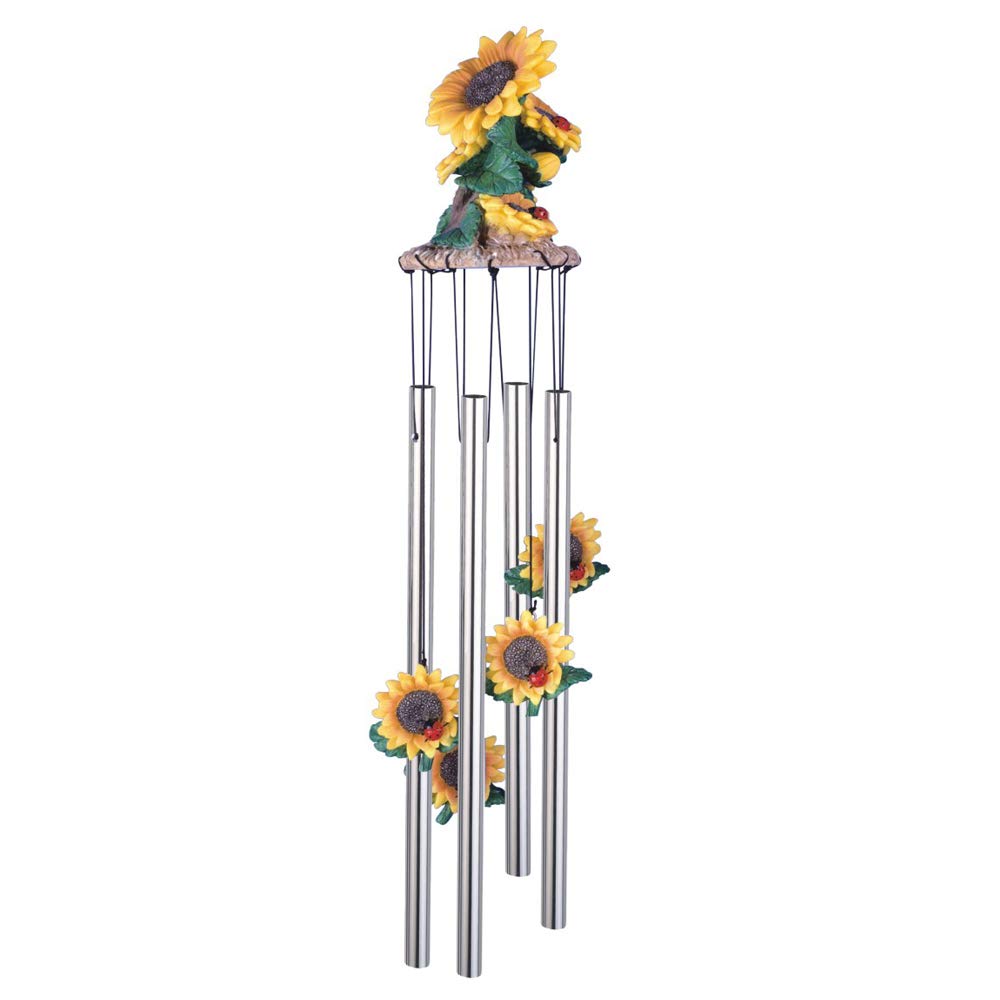 Amazon.com: StealStreet SS-G-41805 Wind Chime Round Top Sunflowers ...