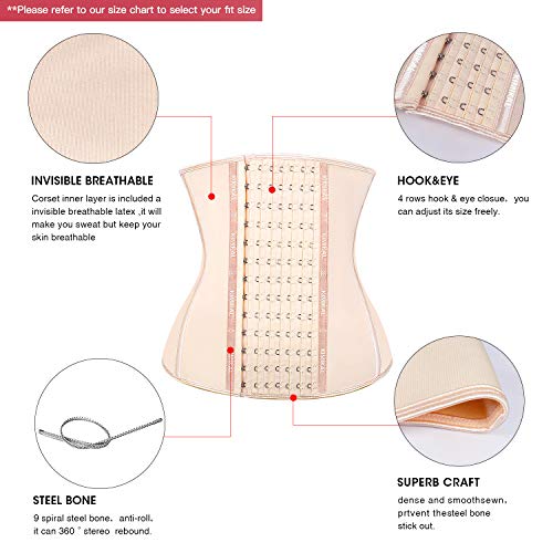 Buy Kimikal Waist Trainer Corset for Weight Loss-Lady Sliming Fajas Gym ...