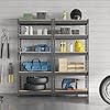 Amazon.com: Topeakmart 5-Tier Utility Shelves, Metal Storage Shelves ...