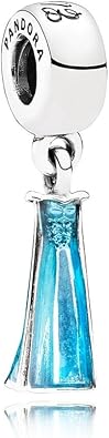 Amazon.com: Pandora Disney Elsa's Dress with Sky Blue & Shimmering Blue ...