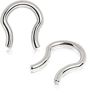 Amazon.com: Septum Retainer 12g 316L Surgical Steel Retainer Septum ...