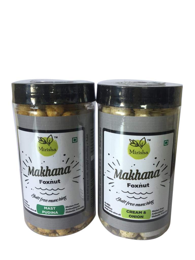 Mirisha Dry Fruits Makhanna|Lotus Seeds|Fox Nuts|Flavoured Makhana ...